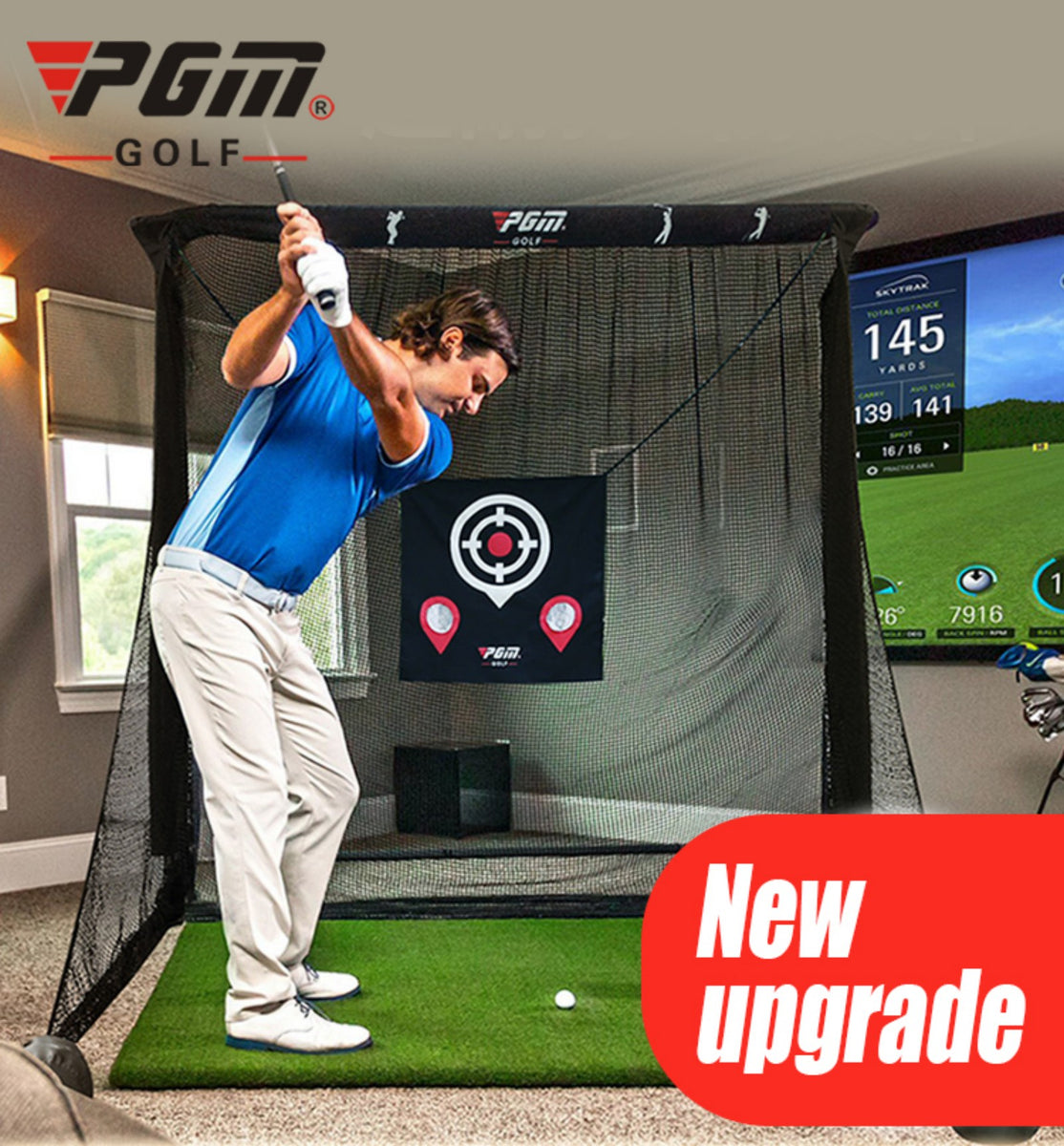 PGM Golf 2.5Mx2.5Mx3M Hitting Cage with Side Nets LXW019 – PGM Golf Australia