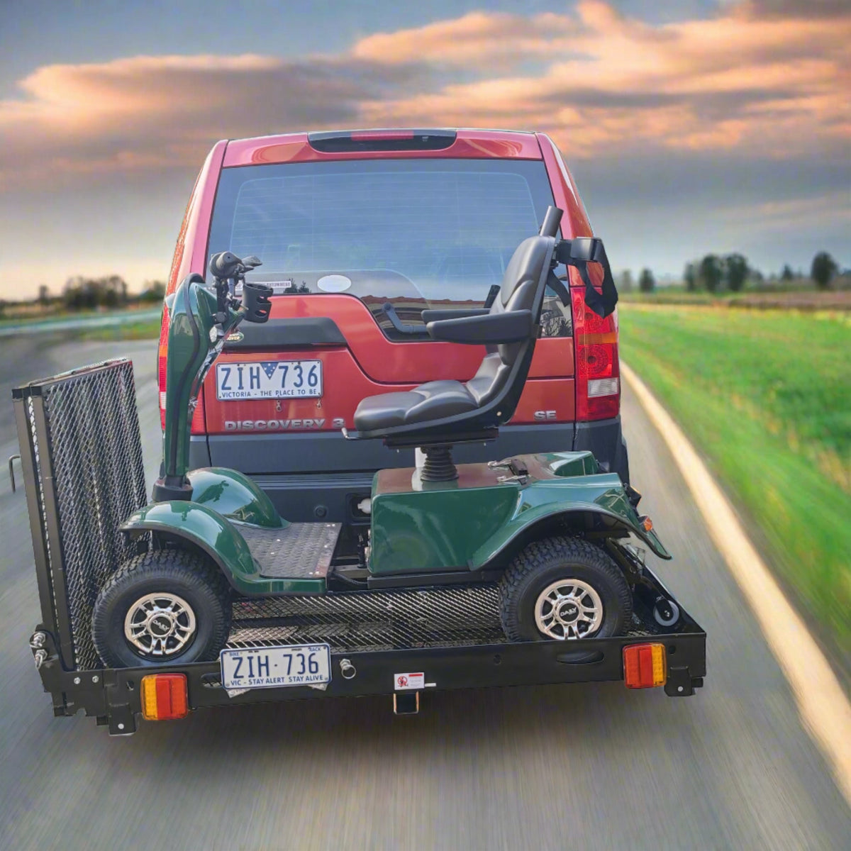 SC500XL Towbar Mobility Scooter Carrier with Gas Strut – PGM Golf Australia